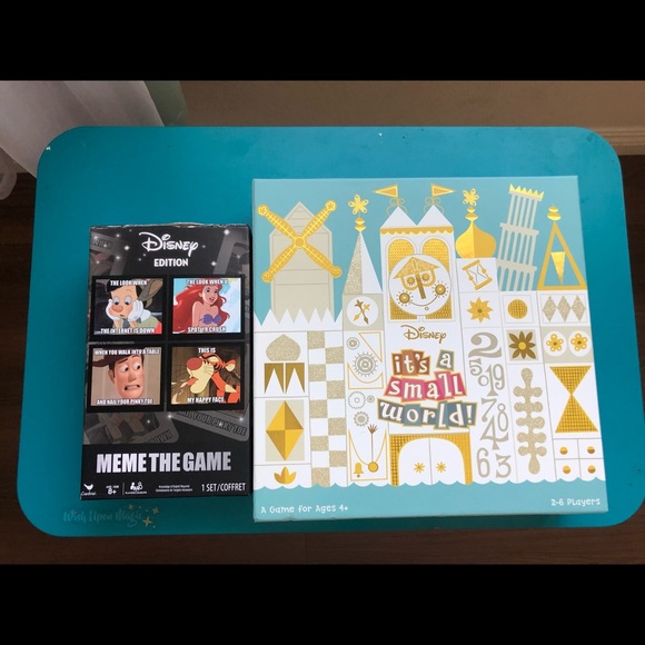 Disney | Games | Disney Board Games Disney Meme And Small World | Poshmark